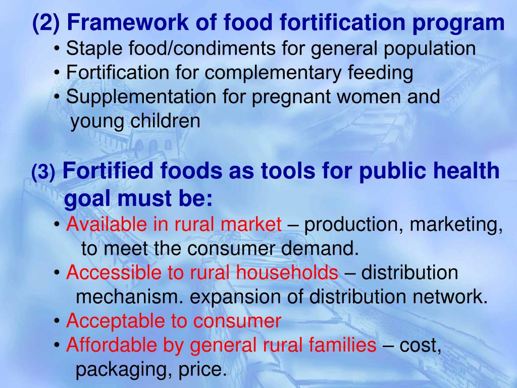 PPT - Micronutrient nutrition and food fortification activities in ...