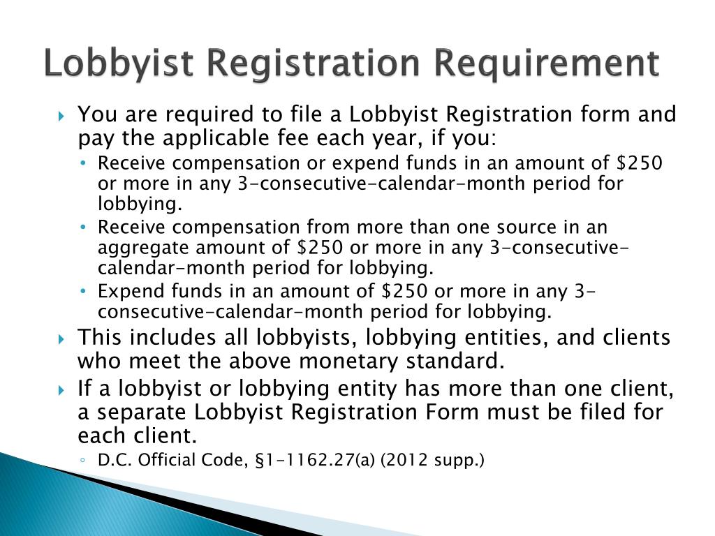 PPT - Board of Ethics and Government Accountability Lobbyist Training ...
