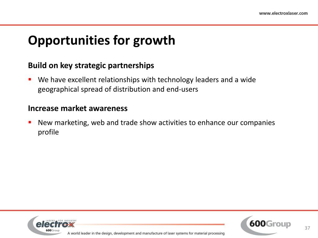 PPT - 600 Group Plc Investor day – Electrox Laser Letchworth site – 8 ...