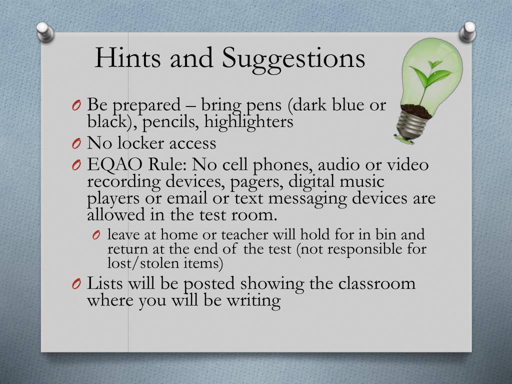 PPT - Preparing for the OSSLT – Ontario Secondary School Literacy Test ...