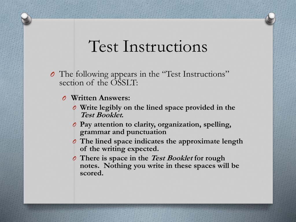 PPT - Preparing for the OSSLT – Ontario Secondary School Literacy Test ...