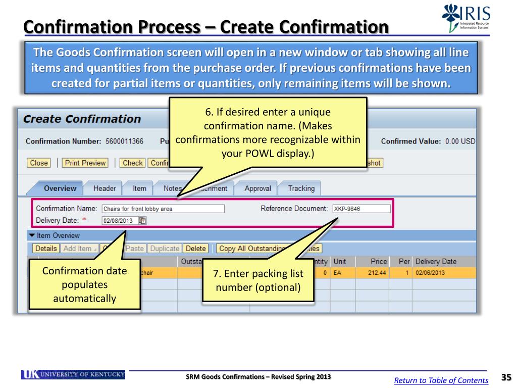 PPT - Supplier Relationship Management Goods Confirmations MM_SRM_CON ...