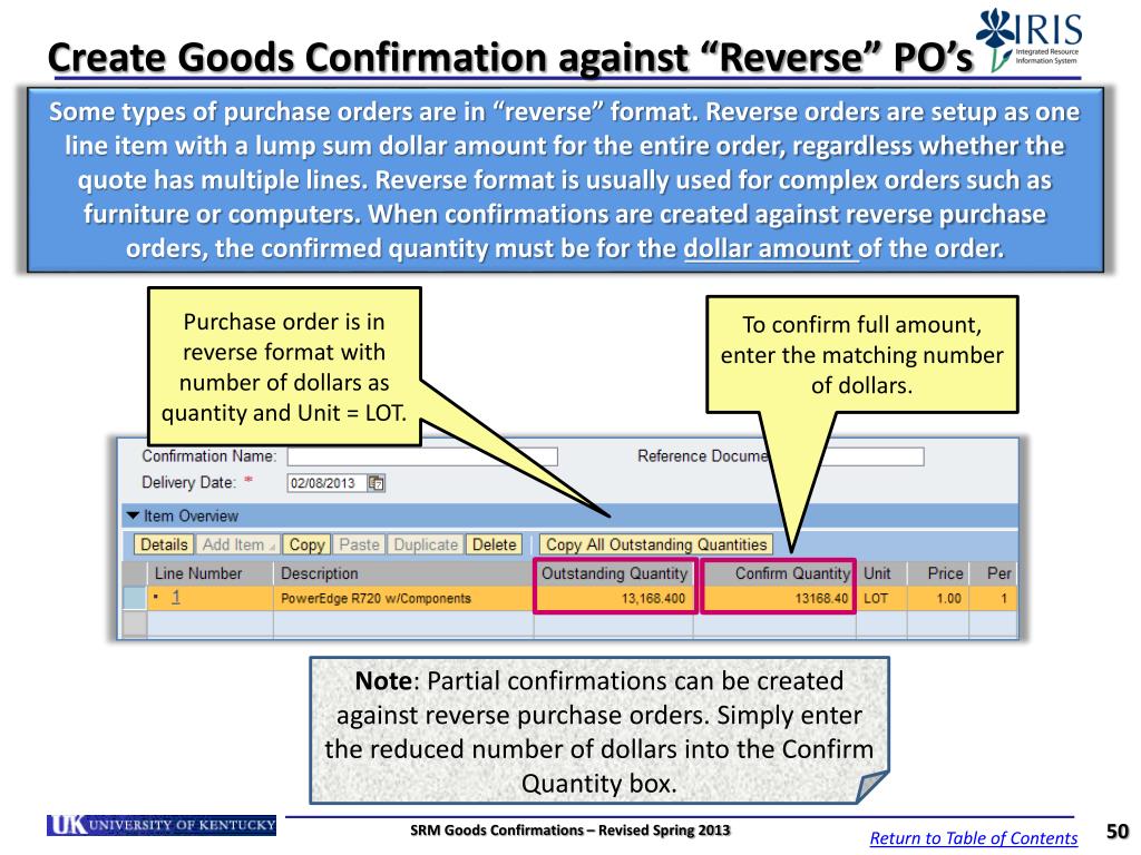 PPT - Supplier Relationship Management Goods Confirmations MM_SRM_CON ...
