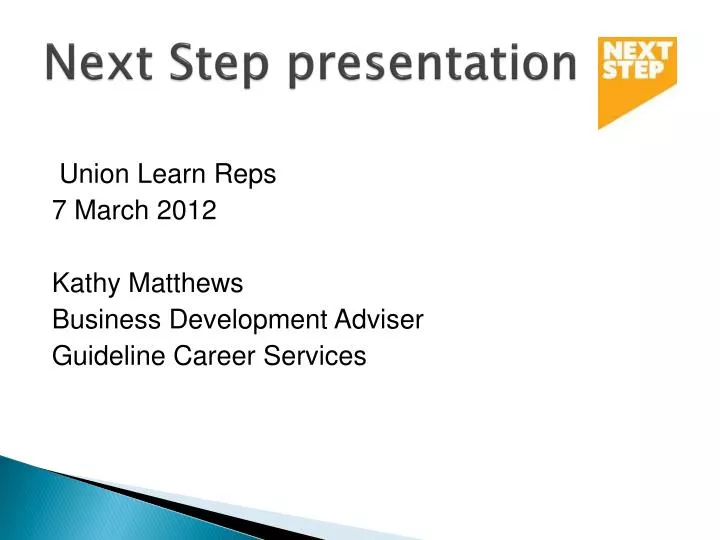 PPT - Next Step presentation PowerPoint Presentation, free download ...