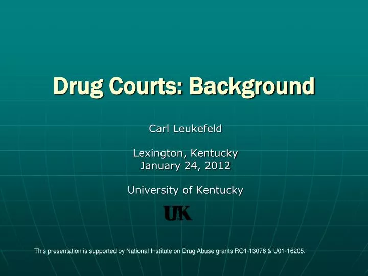 PPT - Drug Courts: Background PowerPoint Presentation, free download ...