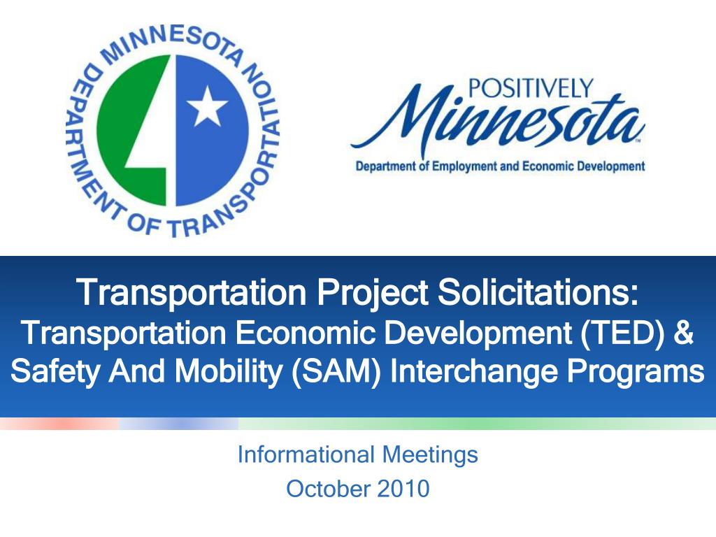 PPT - Transportation Project Solicitations: Transportation Economic ...