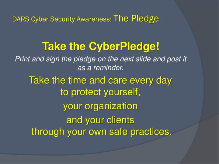 PPT - End User Cyber Security Awareness Training PowerPoint ...
