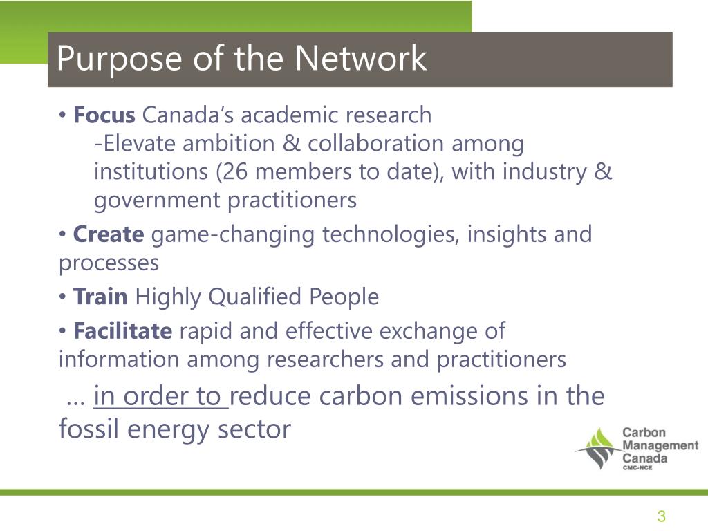 PPT - Carbon Management Canada-an update. Richard Adamson (Managing ...
