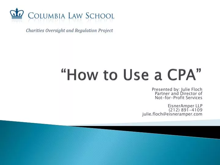 PPT - “How to Use a CPA” PowerPoint Presentation, free download - ID ...