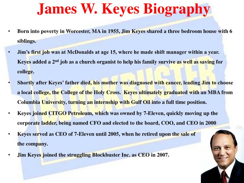 PPT - Jim Keyes CEO of Blockbuster, Former CEO of 7-Eleven PowerPoint ...