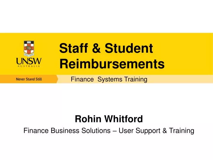 PPT - Staff & Student Reimbursements PowerPoint Presentation, free ...