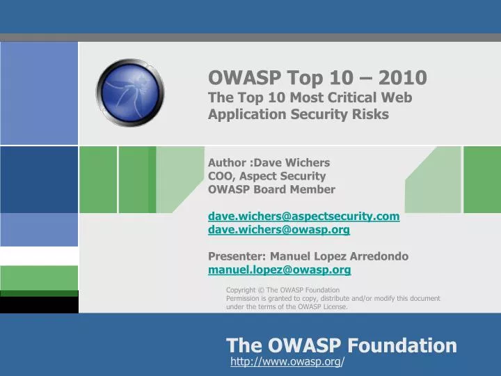 Ppt Owasp Top 10 Risk Rating Methodology Powerpoint Presentation