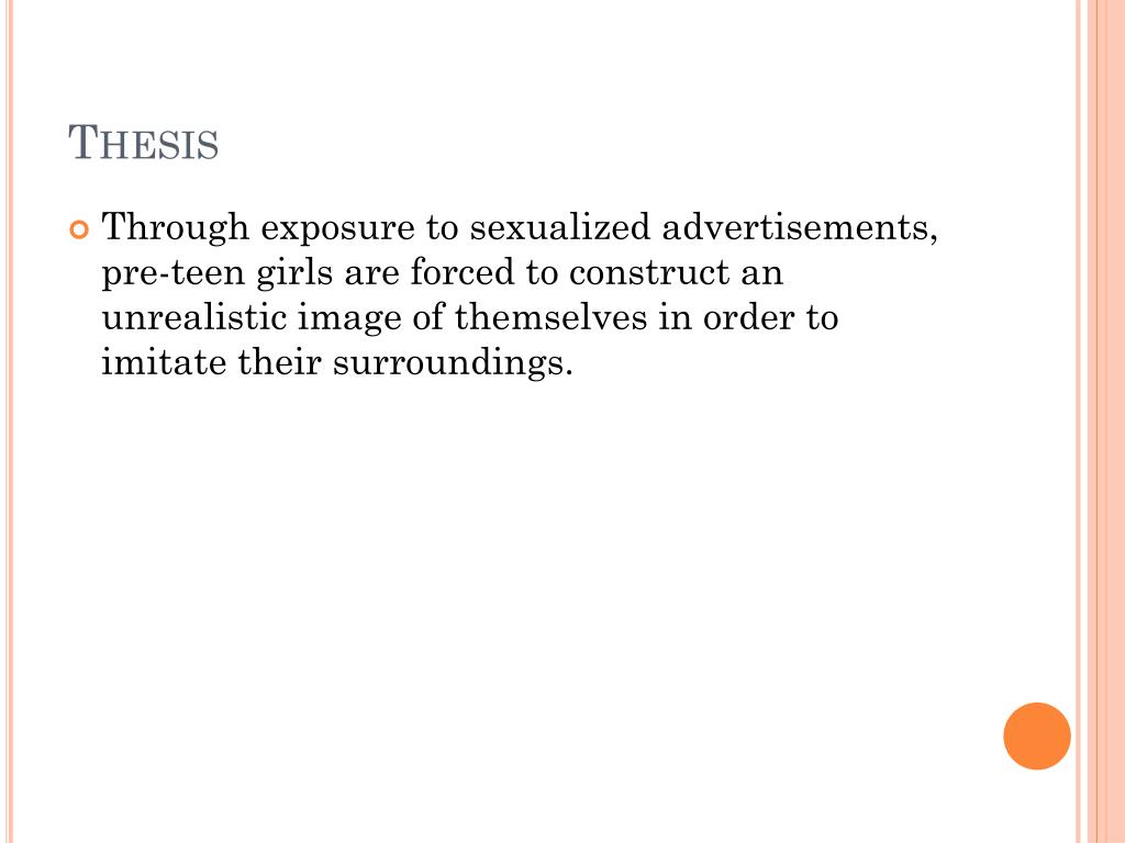 PPT - Sexualization of Pre-teen Girls in Advertisement PowerPoint ...