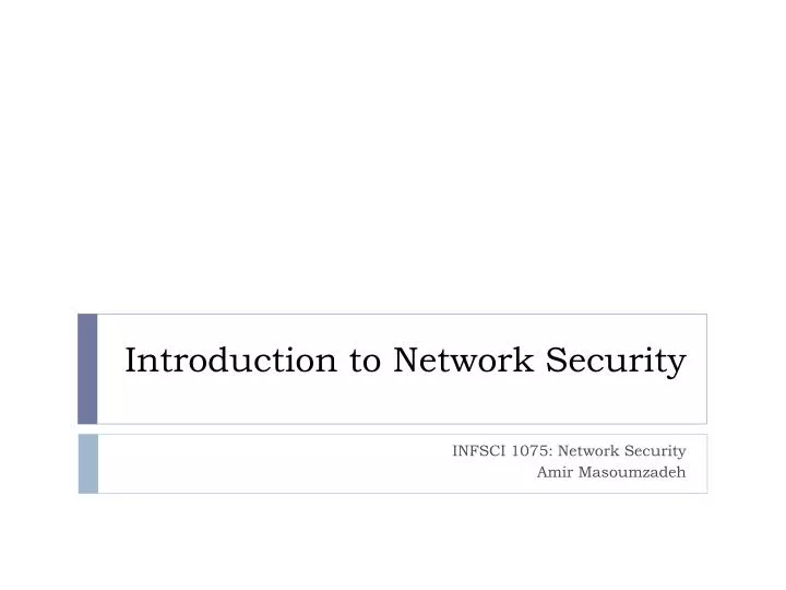 PPT - Introduction to Network Security PowerPoint Presentation, free ...