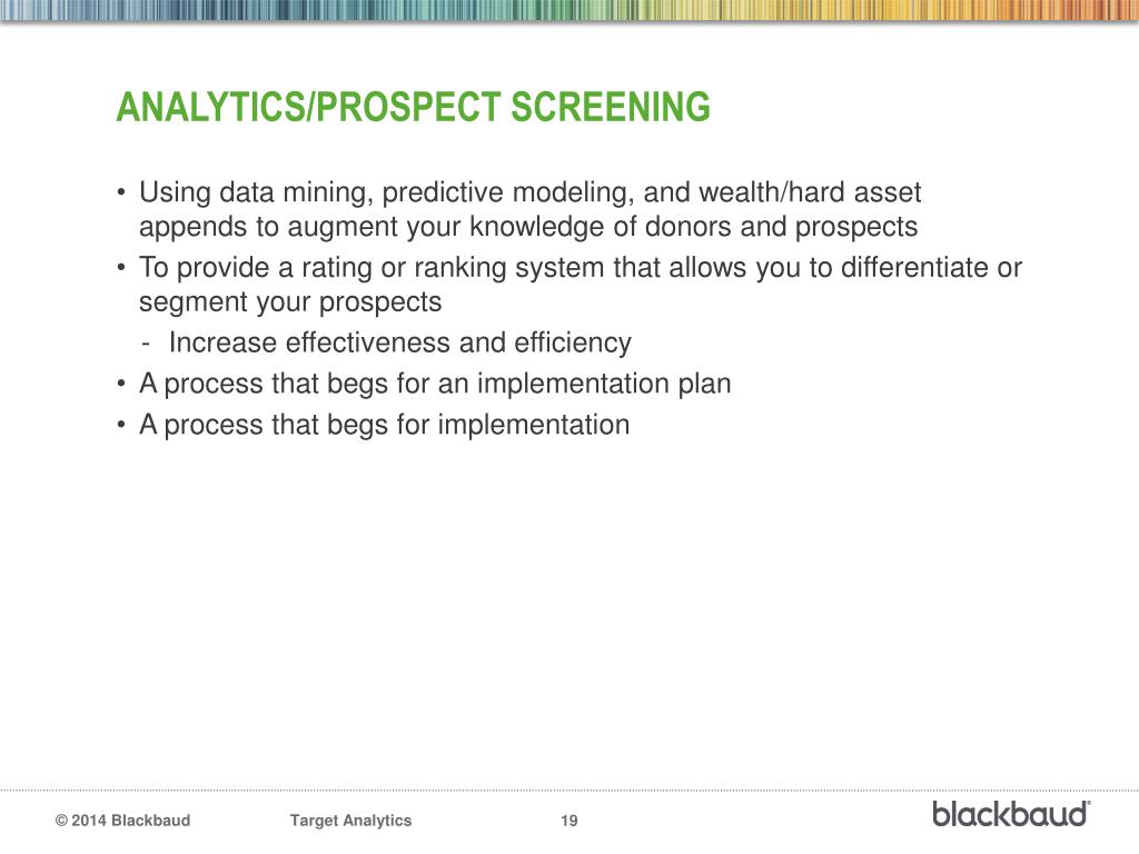 PPT - Prospect research: building a bridge to fundraising success ...