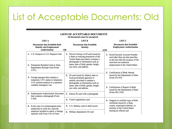 PPT - The New Form I-9 PowerPoint Presentation - ID:1689627