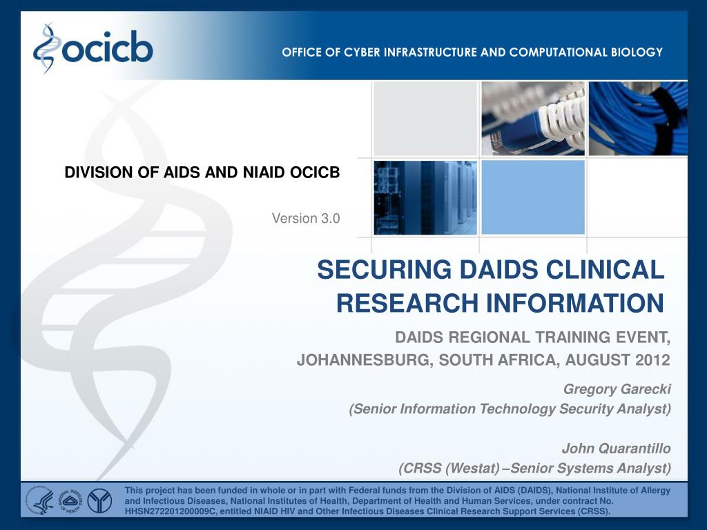 PPT - DAIDS Regional Training Event, Johannesburg, South Africa, August ...