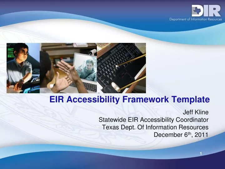 PPT - EIR Accessibility Framework Template PowerPoint Presentation ...
