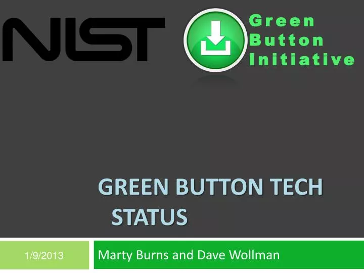 PPT - Green Button Tech Status PowerPoint Presentation, free download ...