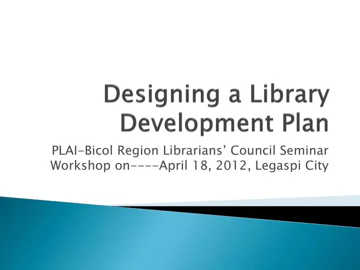 PPT - Designing a Library Development Plan PowerPoint Presentation ...
