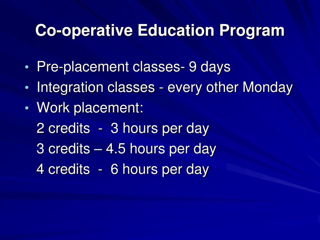 PPT - DR. JOHN M. DENISON S.S. COOPERATIVE EDUCATION PowerPoint ...