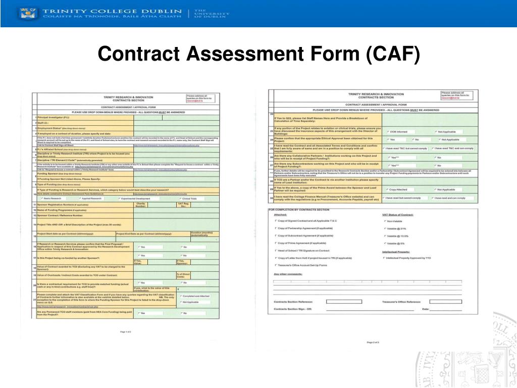PPT - Overview of Activities and Supports Offered by Trinity Research ...