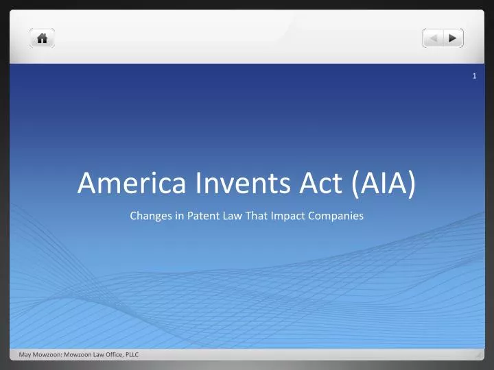 PPT - America Invents Act (AIA) PowerPoint Presentation, free download ...