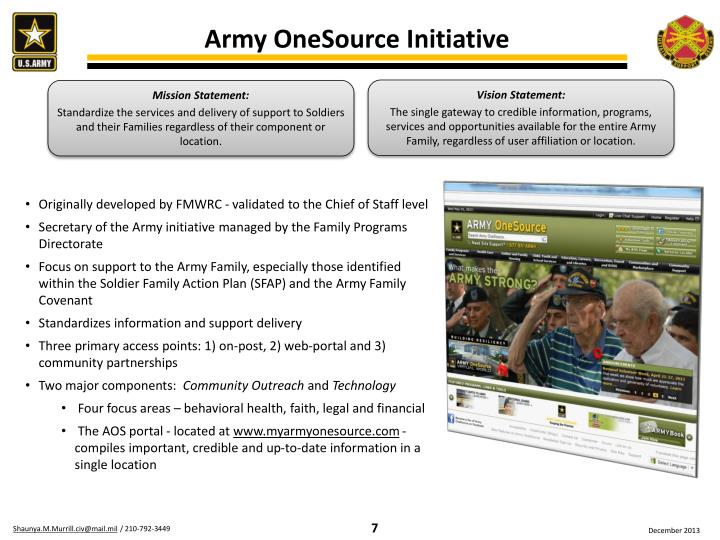 PPT - Army OneSource Best Practices of Community and Military ...