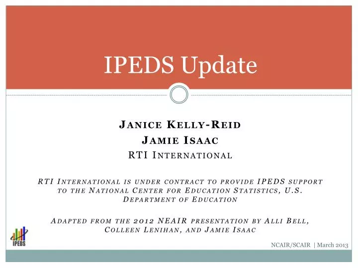 PPT - IPEDS Update PowerPoint Presentation, free download - ID:1691310
