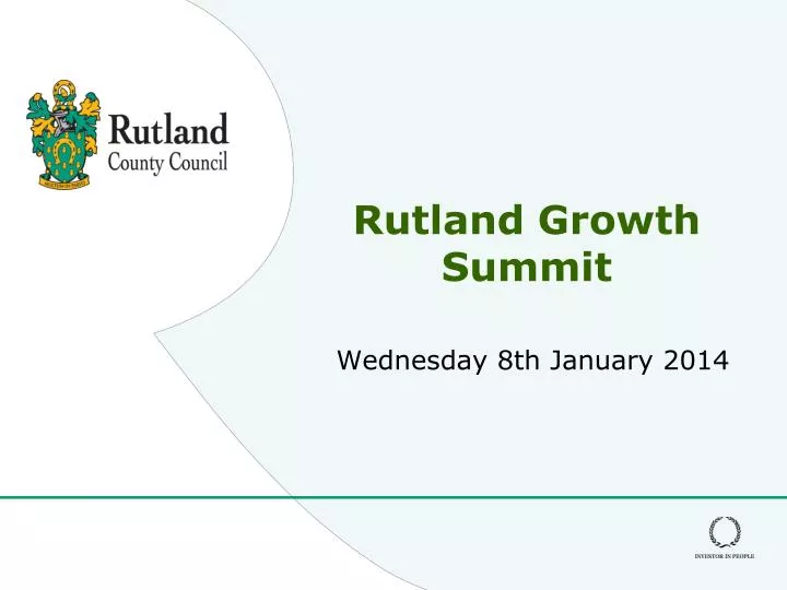 PPT - Rutland Growth Summit PowerPoint Presentation, free download - ID ...
