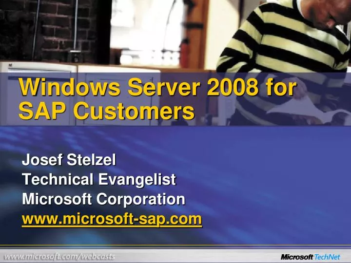 PPT - Windows Server 2008 for SAP Customers PowerPoint Presentation ...