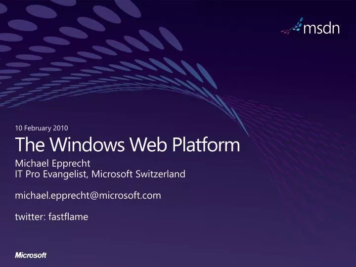 PPT - The Windows Web Platform PowerPoint Presentation, free download ...