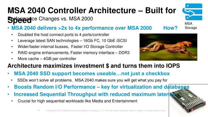 PPT - Introducing HP’s MSA 2040 Storage Redefining Entry SANs…Again ...