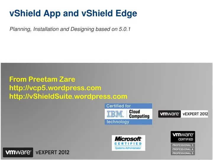 PPT - vShield App and vShield Edge PowerPoint Presentation, free ...