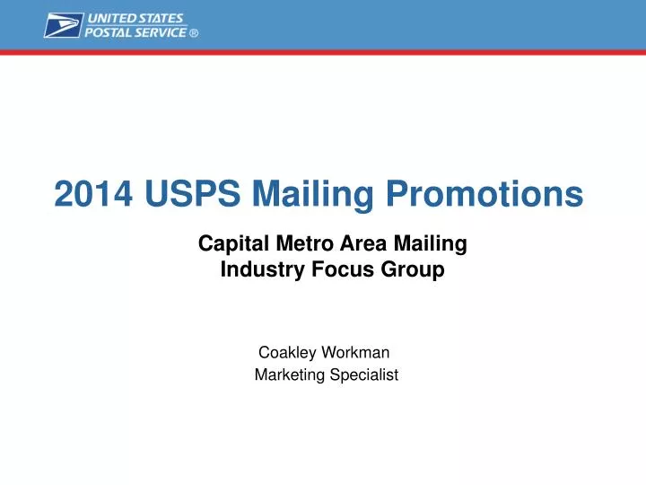 PPT - 2014 USPS Mailing Promotions PowerPoint Presentation, free ...