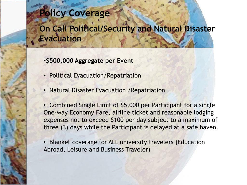 PPT - Overview of HTH Worldwide Travel Abroad Health Insurance ...