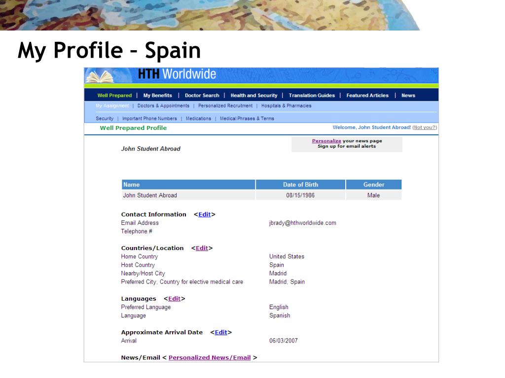 PPT - Overview of HTH Worldwide Travel Abroad Health Insurance ...