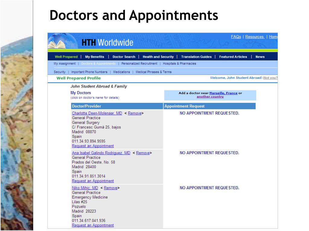 PPT - Overview of HTH Worldwide Travel Abroad Health Insurance ...