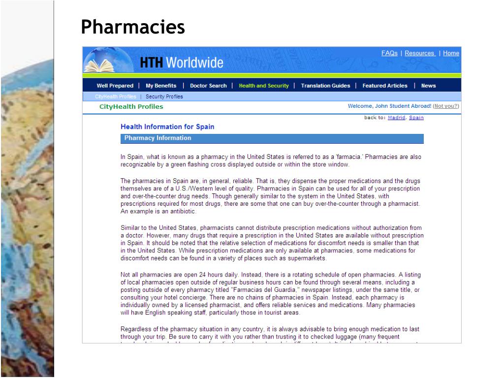 PPT - Overview of HTH Worldwide Travel Abroad Health Insurance ...