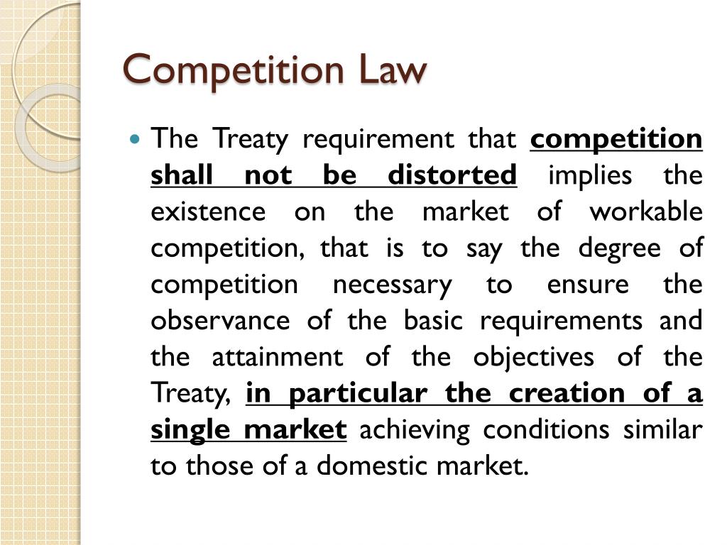 PPT - EU Competition Law & Environmental Protection PowerPoint ...