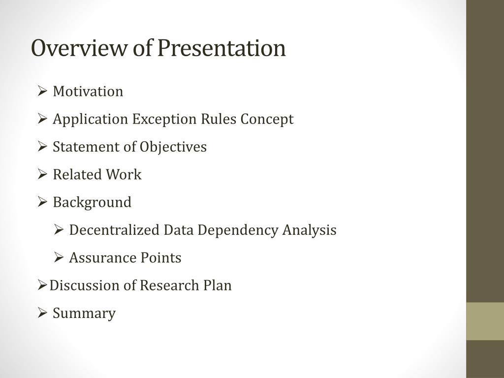Ppt Integrating Exception Handling And Data Dependency Analysis Through Application Exception