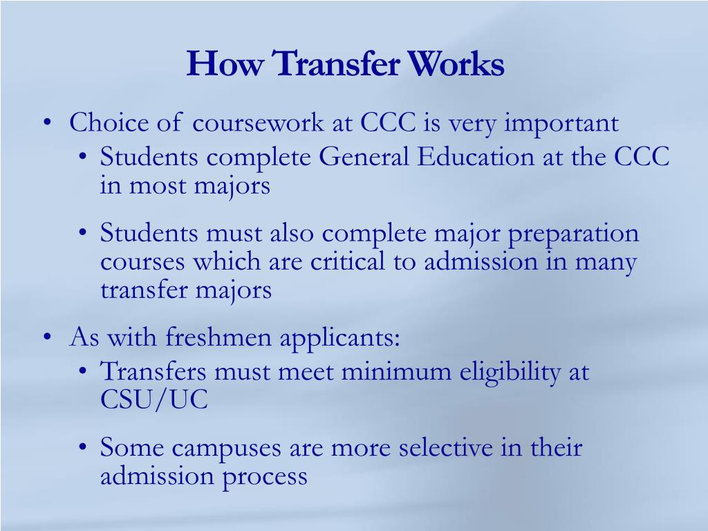 PPT - California Community Colleges: A Pathway to the UC and CSU ...