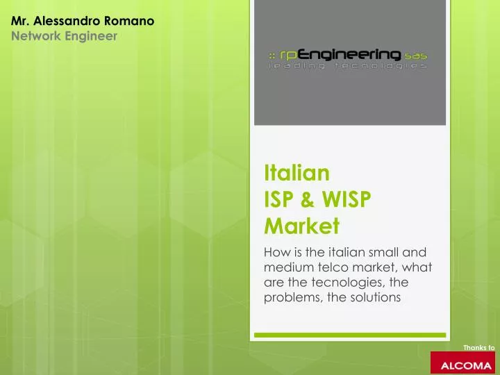 PPT - I talian ISP & WISP Market PowerPoint Presentation, free download ...