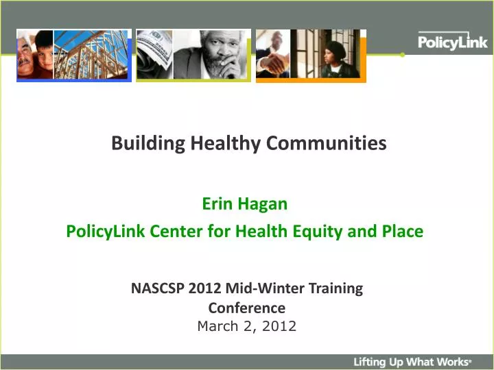 PPT - Building Healthy Communities PowerPoint Presentation, free ...