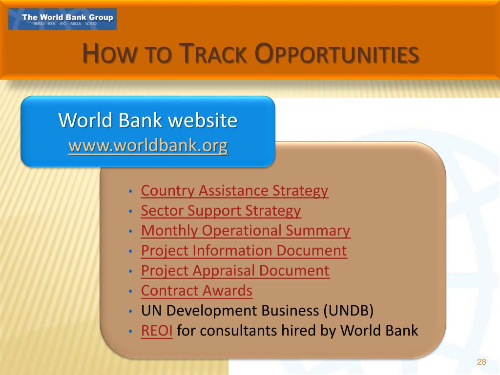 PPT - World Bank Procurement Guidelines and Business Opportunities ...