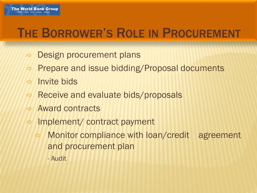 PPT - World Bank Procurement Guidelines and Business Opportunities ...