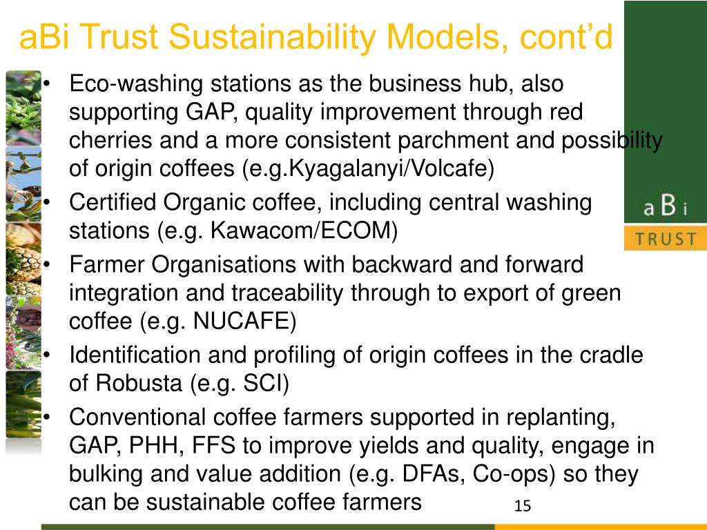 PPT - SUSTAINABLE COFFEE INITIATIVES IN UGANDA – FROM A DEVELOPMENT ...