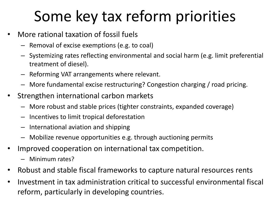 PPT - Driving a Green Economy through Fiscal Policy Reform & Public ...