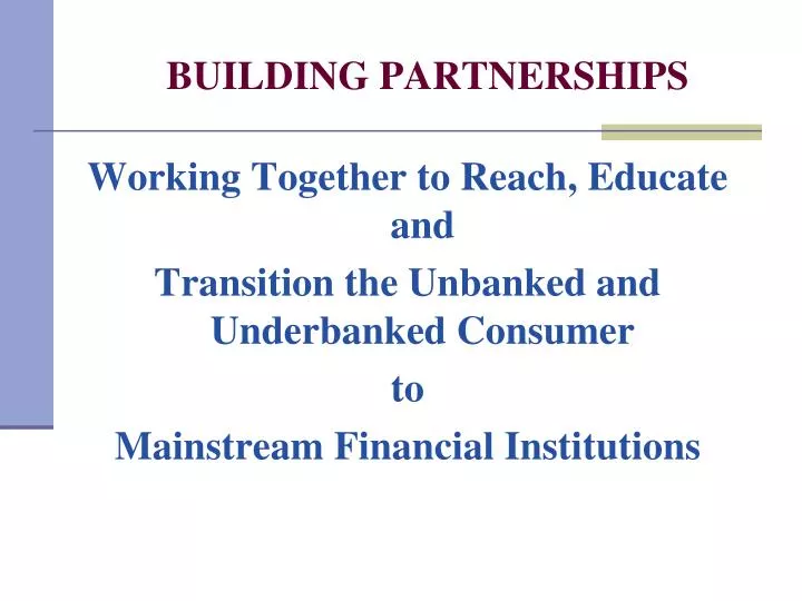 PPT - BUILDING PARTNERSHIPS PowerPoint Presentation, free download - ID ...
