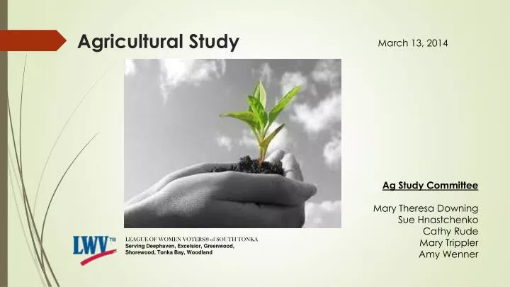 PPT - Agricultural Study PowerPoint Presentation, free download - ID ...